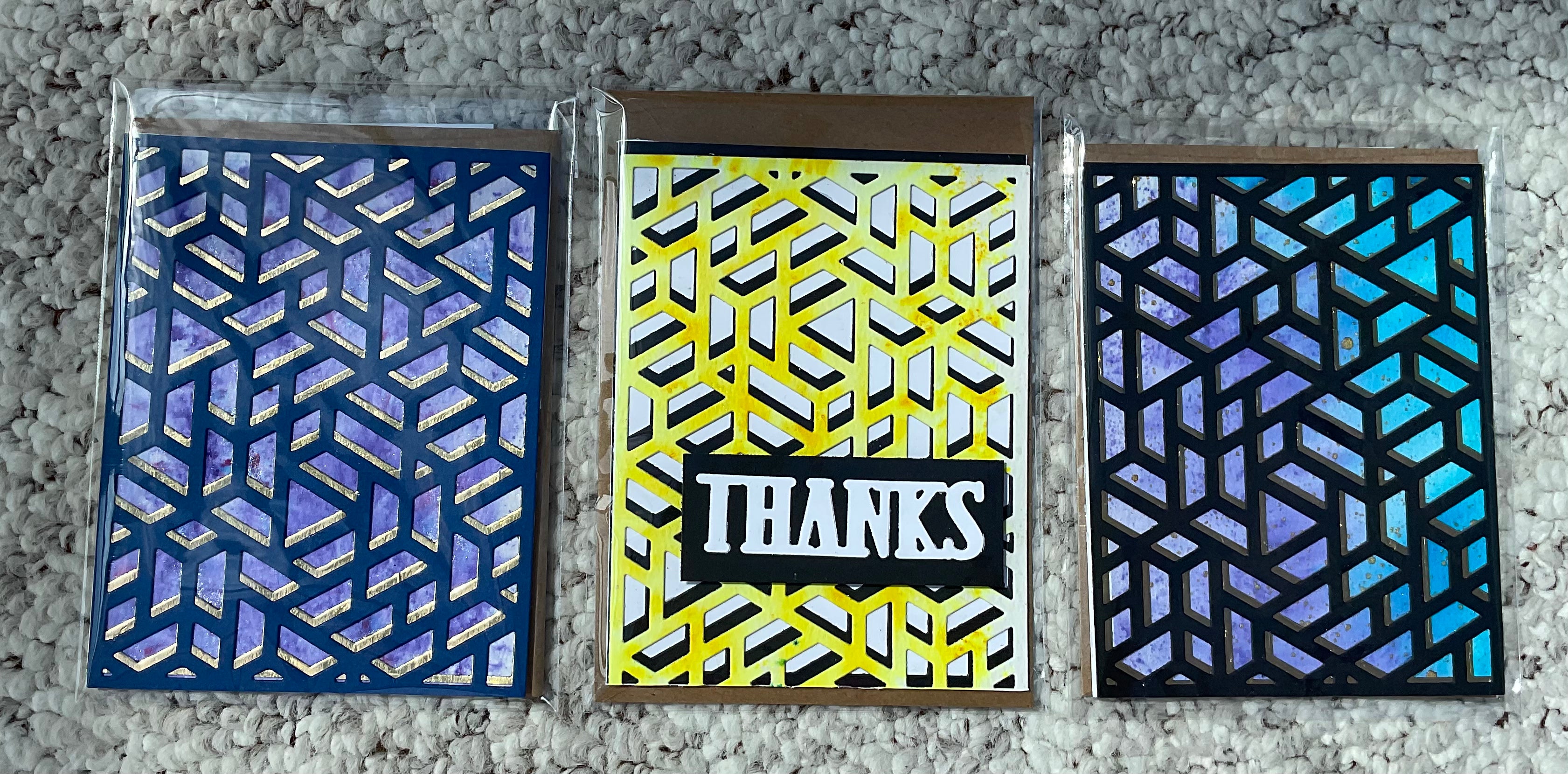 Shapes & Sentiments – Fiddley Bits Custom Cards